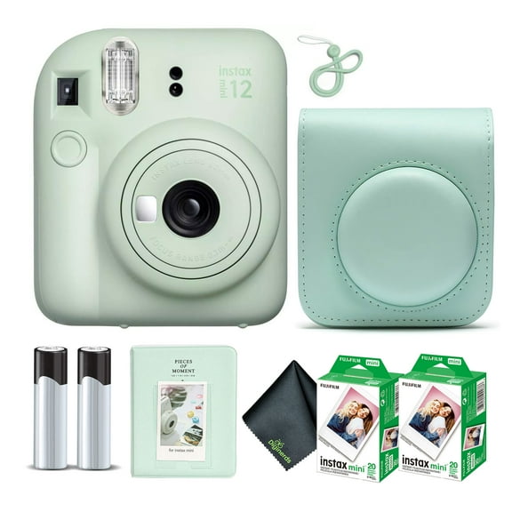 Fujifilm instax Mini SE Instant Camera Bundle with Case, 10 Pack Film ...