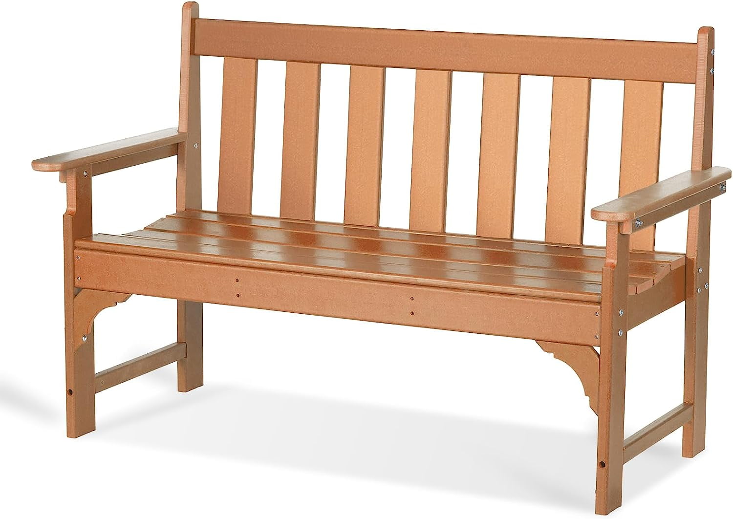 NALONE Outdoor Bench, HDPE All Weather Patio Bench Load up to 800 Lbs ...
