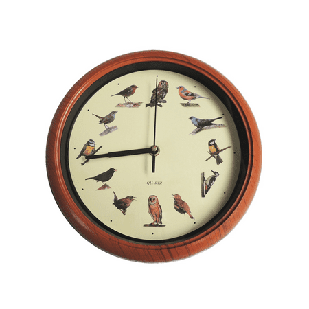 Qianli Birdsong Wall Clock, 12 Birdsongs and Realistic Bird Pattern ...