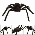 BRAWN- 49In Halloween Haunted Prop Spider Black Huge Giant Spider ...