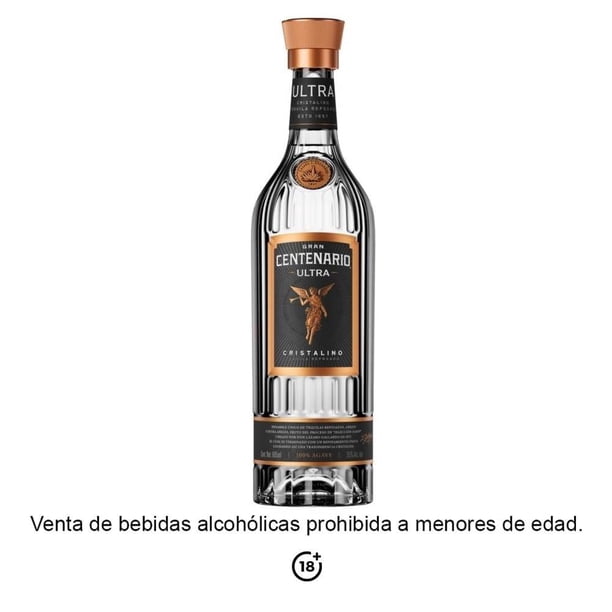 Tequila Gran Centenario Ultra Cristalino 695 ml | Bodega Aurrera en línea