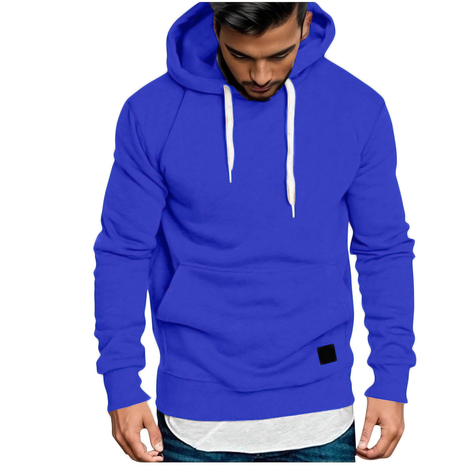 Click here for Fheaev Hoodies For Men Solid Color Long Sleeve Fle... prices