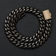 Black Stainless Steel Round Cuban Chain Letter Necklace or Bracelet for ...