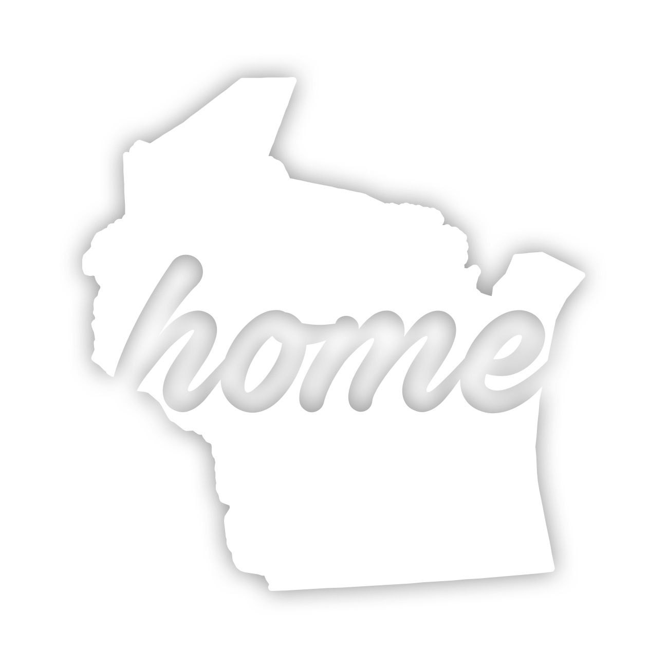 Wisconsin Home Sticker Decal Die Cut - Self Adhesive Vinyl ...