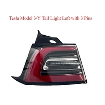 3Pin Left & Right Tail Light Assembly Compatible With 2017-2023 Tesla ...