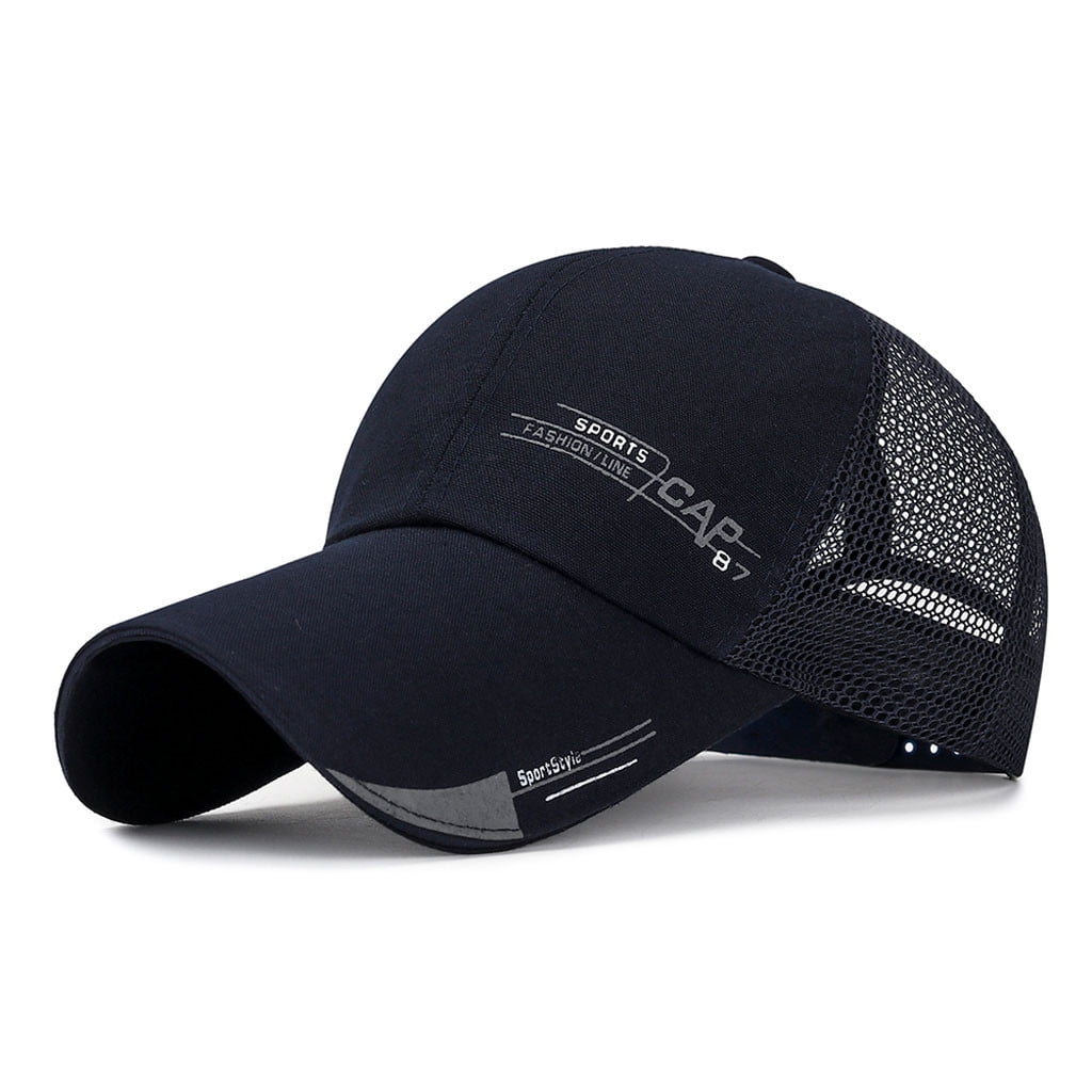 Up To $10 Baseball Caps Blue Unisex Women Men Mesh Baseball Cap ...