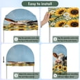 Cow Farmhouse Arch Backdrop Cover 4 FT Yellow Sunflowers Daisy Country ...