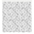 Ambesonne Geometric Shower Curtain Grayscale Neutral Retro 69wx84l