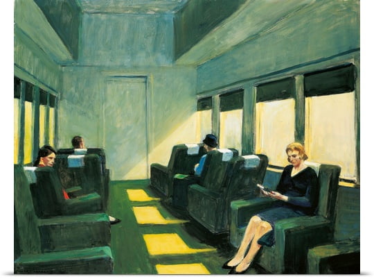 Great BIG Canvas Edward Hopper Poster Print entitled Chair Car ...