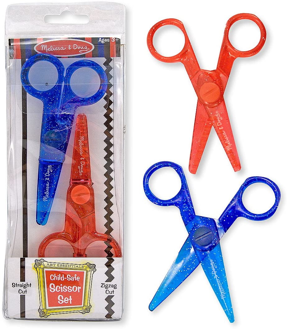 Melissa & Doug Child-Safe Scissors Set (Child-Friendly Scissors, Lefty ...