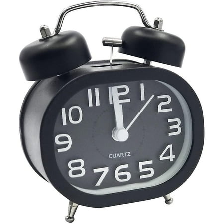 Retro Silent Quartz Alarm Clock, Morning Alarm Clock Analogue Travel ...