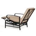 SUNCROWN Oversized Outdoor Reclining Chaise Lounge Chair, Comfortable ...