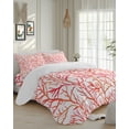 4 Piece Duvet Cover Set Full, Summer Ocean Coral Soft Breathable ...
