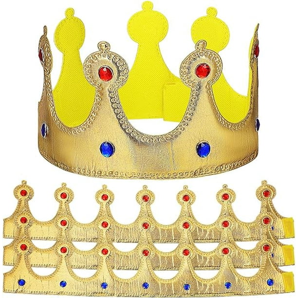 Juego de 4 coronas doradas de rey para fiesta de niños, conjunto de ...