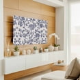 Blue Floral Leaf TV Dust Cover,Stretchable TV Screen Desktop Computer ...