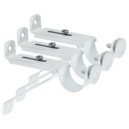 Nancy Heavy Duty Double Curtain Rod Bracket, Black, 2-Pack - Walmart.com
