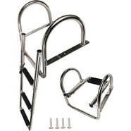3 - 316 Stainless Steel Telescoping Ladder, 400 lbs Capacity for Marine ...