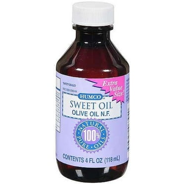 Humco Ear Drops 100% Natural, Pure Sweet Olive Oil for Earache Relief ...