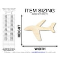 Unfinished Wood Airplane Shape | Craft Cutout | Up to 36" 8" / 1/4 ...