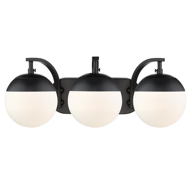Click here for Golden Lighting 3218-Ba3 Blk-Blk Dixon 3 Light Bat... prices