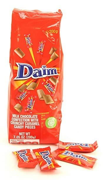Daim Milk Chocolate Covered Crunchy Caramel Candy 7.05-ounce (200g ...