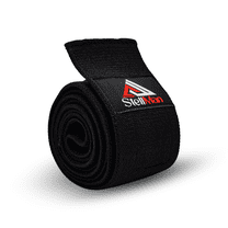 Gymreapers Knee Wraps (Pair) With Strap for Squats, Weightlifting ...
