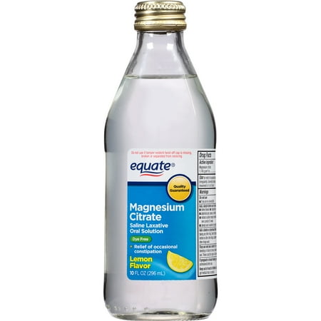 Equate Magnesium Citrate Saline Laxative Lemon Flavor, 10 Oz - Walmart.com