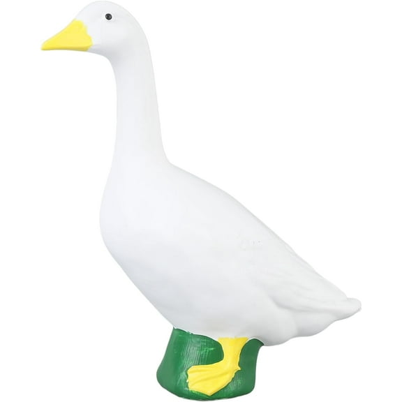 Desk Goose Statue, Large White Geese Duck Garden Statues, Resin Porch ...