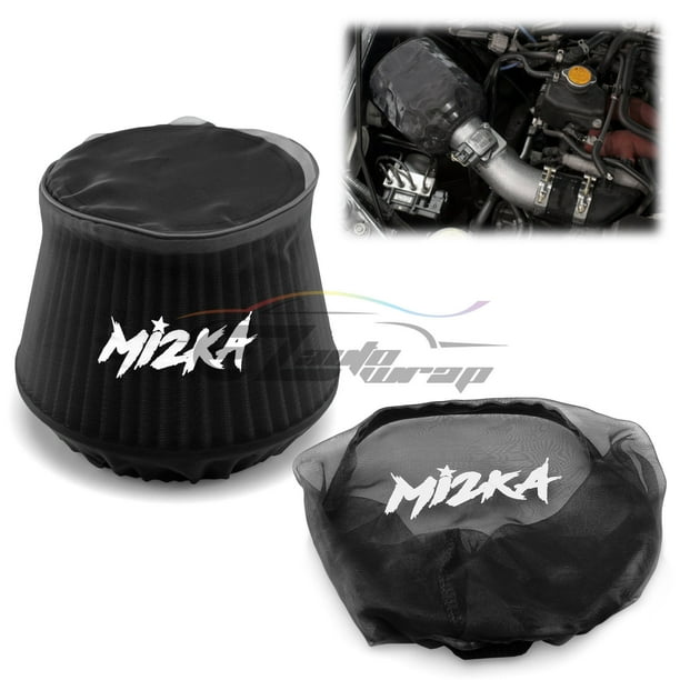 Black Engine Cold Air Intake Pre Filter Conical Cover Water Repellent ...