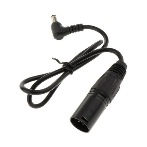 Right Angle DC Power 5.5mm x 2.1mm Male to 4 Pins XLR Male Connector ...