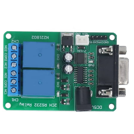 RS232 Relay Board, 2 Channel Relays Boards Remotes Controls Anti ...
