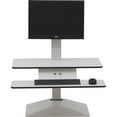 Lorell, LLR99549, Sit-to-Stand Electric Desk Riser, 1 Each, White ...