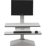 Lorell, LLR99549, Sit-to-Stand Electric Desk Riser, 1 Each, White ...