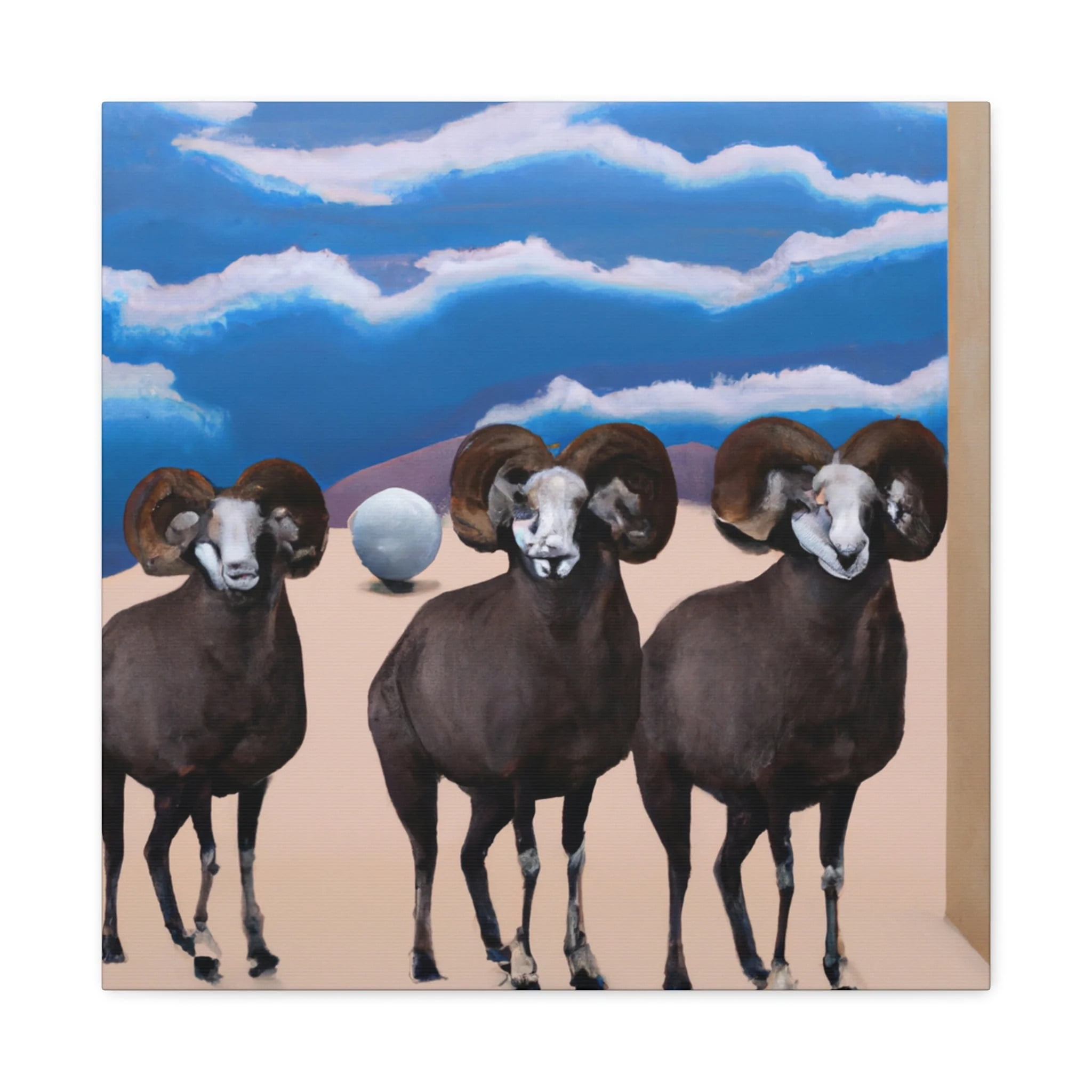 Sheep on the Mountain - Canvas - Walmart.com