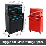 WORKPRO 24.5 Inch 5-Drawer Rolling Tool Chest, Sliding Metal Drawer ...