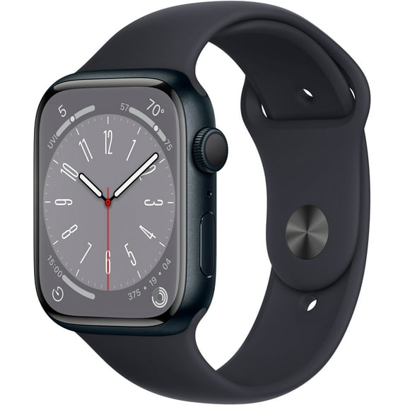 Pre-Owned Apple Watch Gen 8 Series 8 45mm Midnight Aluminum - Midnight ...