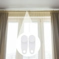 30/60Pcs Curtain Track Hooks Replacement White PVC Track Gliders ...