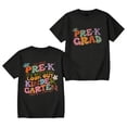 Byoo Toddler Girl Letter Print Crew Neck T Shirt Pre K Graduation Short ...