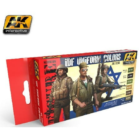 Figure Series: IDF Uniform Colors Acrylic Paint Set (6 Colors) 17ml ...