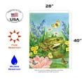 Toland Home Garden Frog Pond Pond Frog Flag Double Sided 28x40 Inch ...