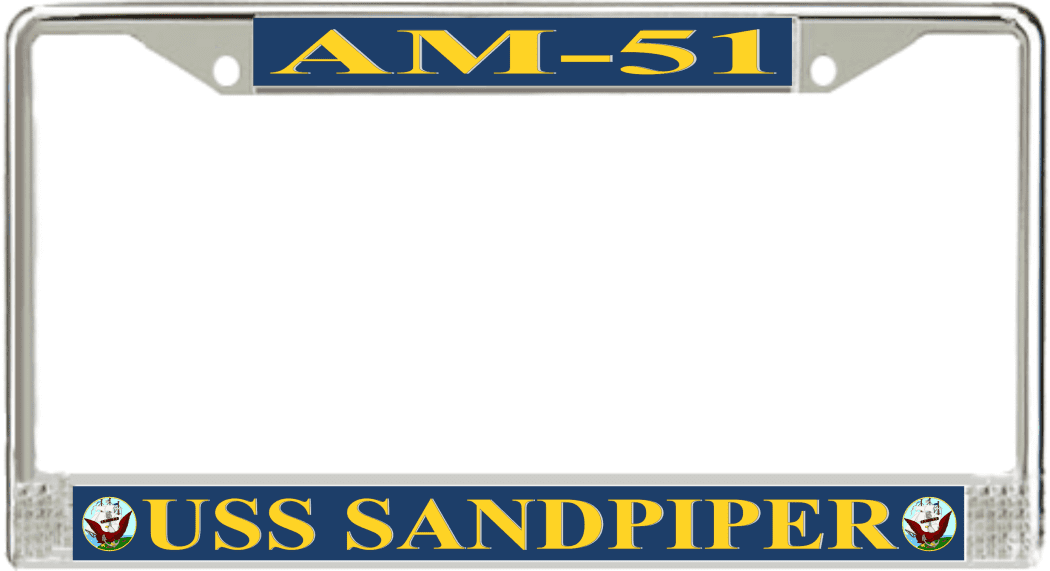 USS Sandpiper AM-51 License Plate Frame - Walmart.com