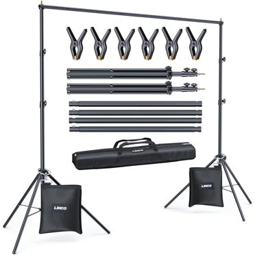 GoDecor 10FT Adjustable Background Support Structure System Stand for ...