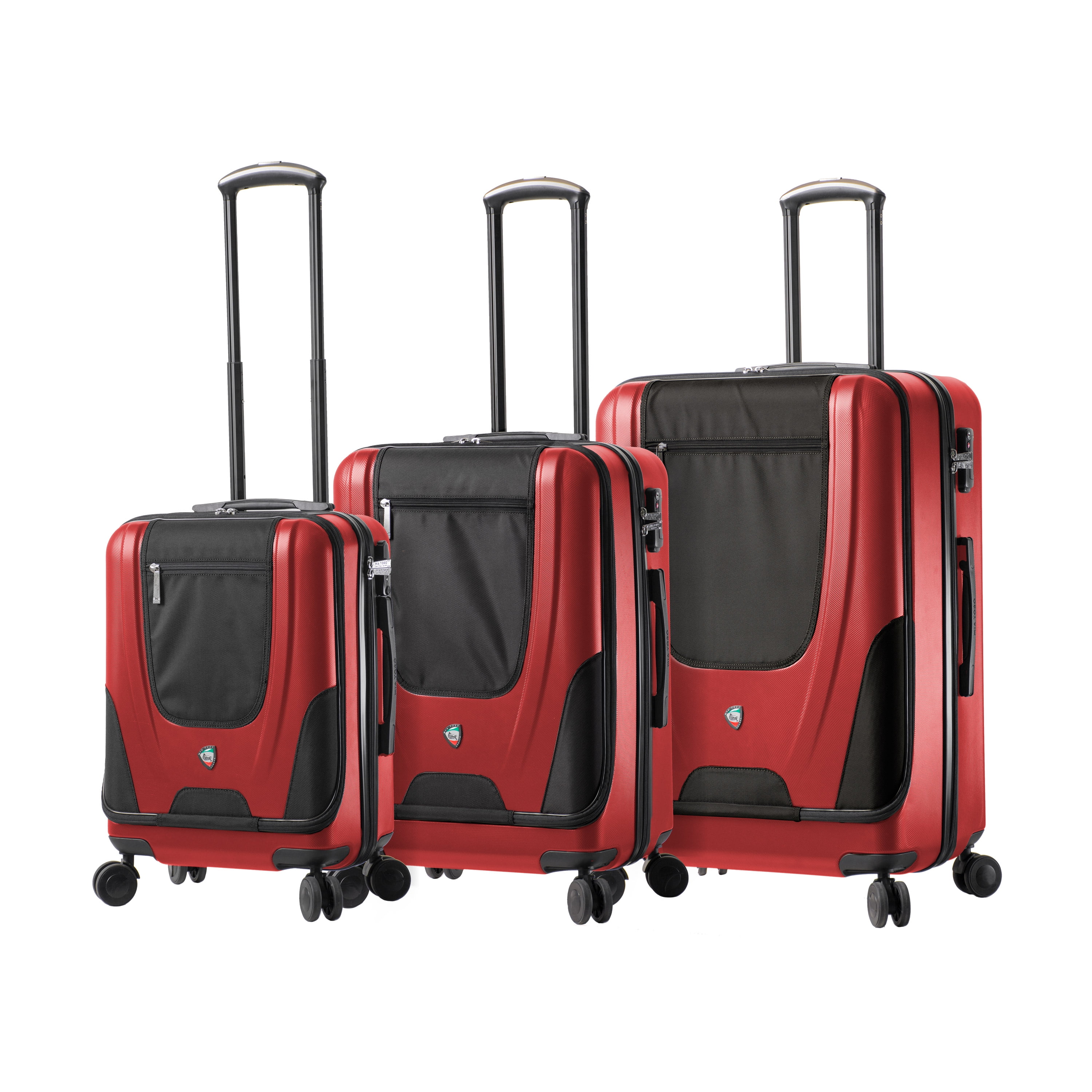 Mia Toro ITALY Ibeido Hardside Spinner 3 Piece Luggage Set - Walmart.com