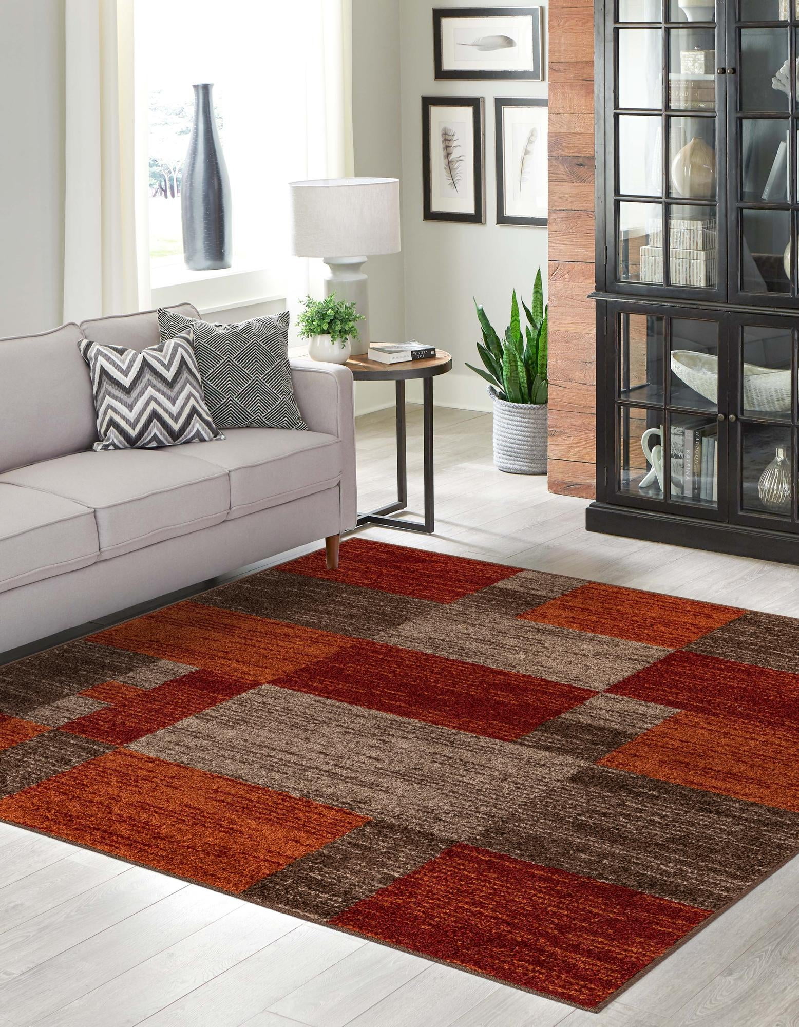 Rugs.com Equinox Collection Rug – 7' 10 Square Multi Low Rug Perfect ...