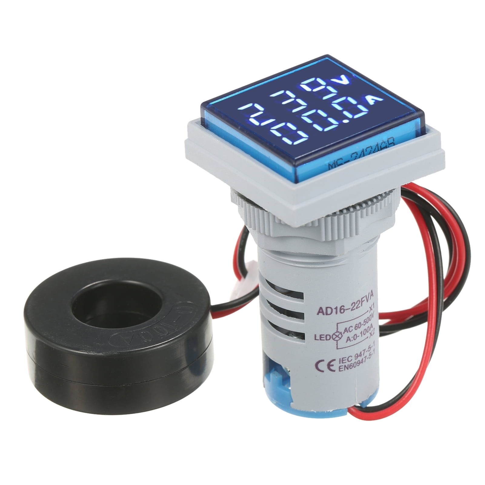 Mini Digital Volt-Ammeter Voltammeter Ammeter Voltmeter Double Led ...