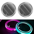 Led Interior Ambient Light Cup Holder Coaster for Car - Walmart.com