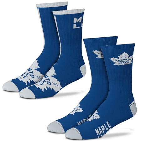 Toronto Maple Leafs Youth 2-Pack Team Crew Socks - (Approx. Age 4-8 Yrs ...