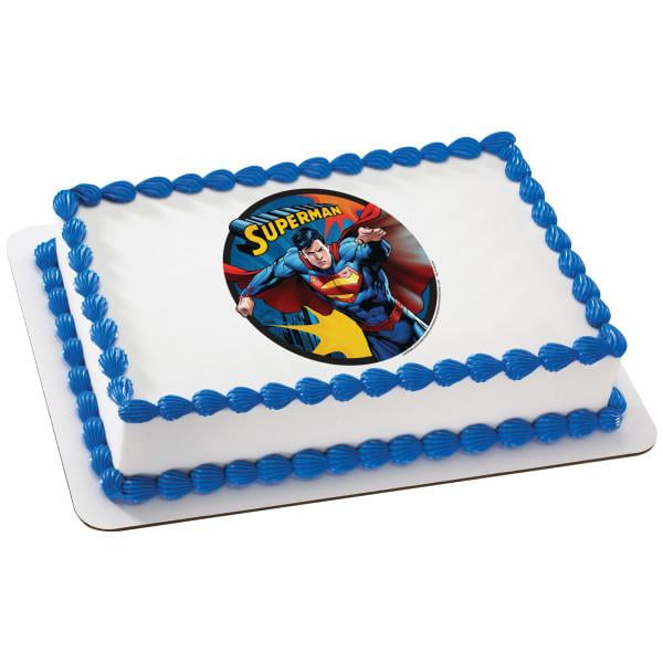 Superman Up, Up and Away Edible Cake Topper Image - Walmart.com