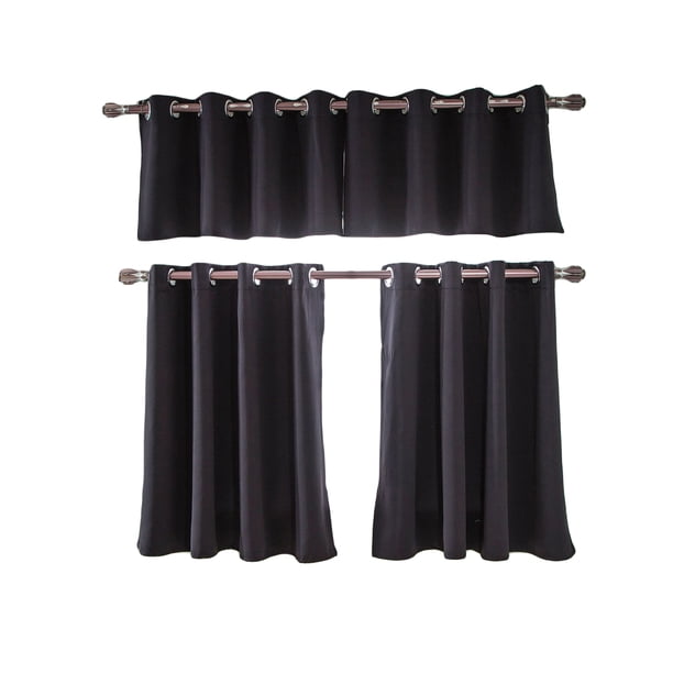 Wangsaura Short Curtains for Windows Kitchen Living Room Half Length ...