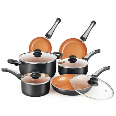 Copper Chef 10 Piece Nonstick Pan Set, with CeramiTech - Walmart.com